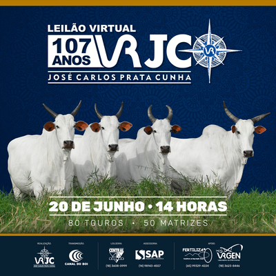 LEILÃO VIRTUAL 107 ANOS VRJC - Ao Vivo